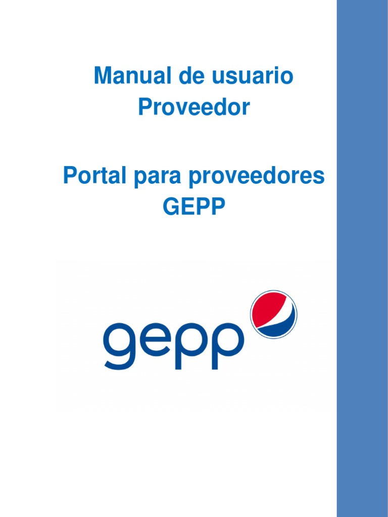 Manual Portal Proveedores GEPP | PDF | Point and Click | Factura