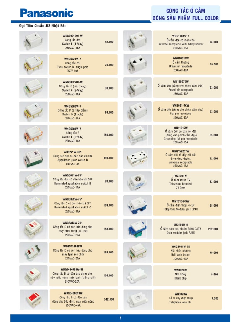Panasonic Electrical Components Catalog | PDF | Telephony | Information ...