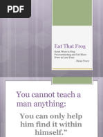 BOOK - Eat That Frog by Brian Tracy | PDF | Disciplines | Procrastination