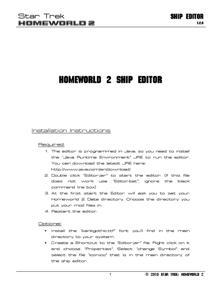 HW2 Ship Editor - Manual PDF | PDF | Java Virtual Machine | Computing Platforms