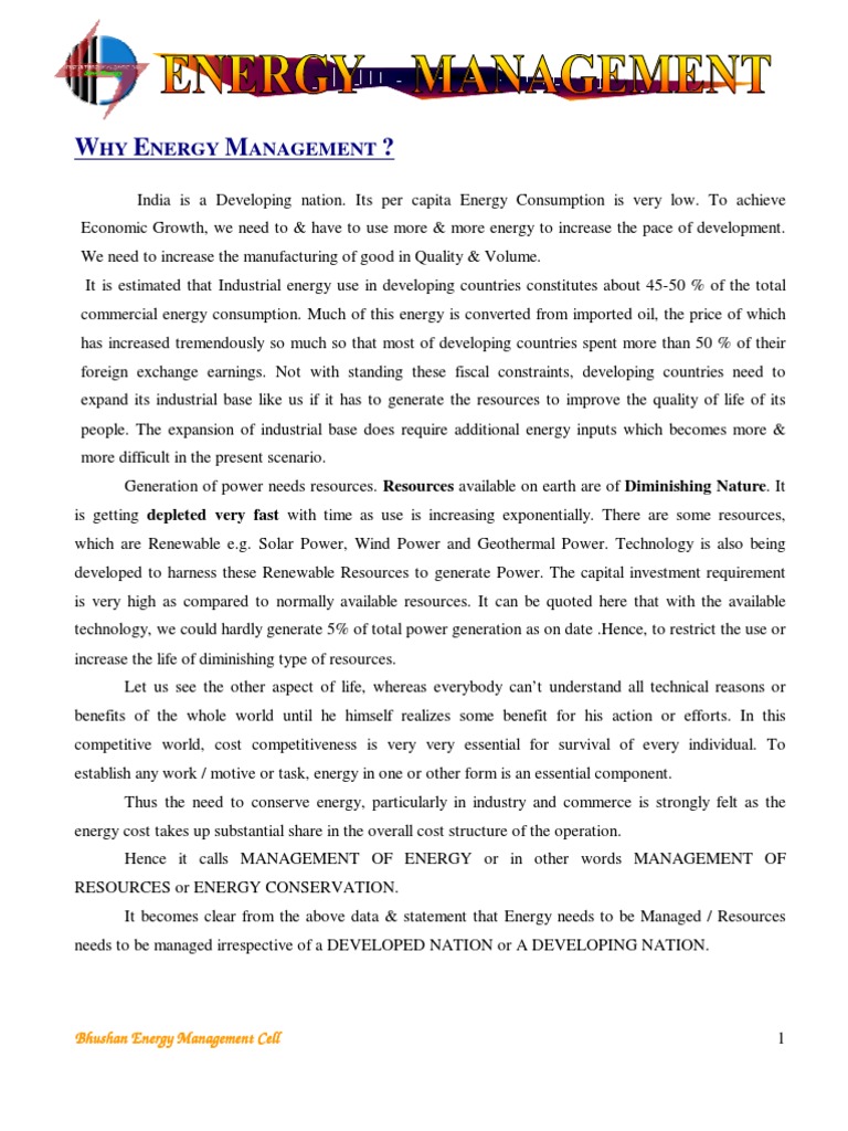 Energy Management | PDF | Resource | Energy Management