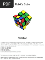 Rubik's Cube Notation - What The Rotation Letters Mean - F R' U2 | PDF ...