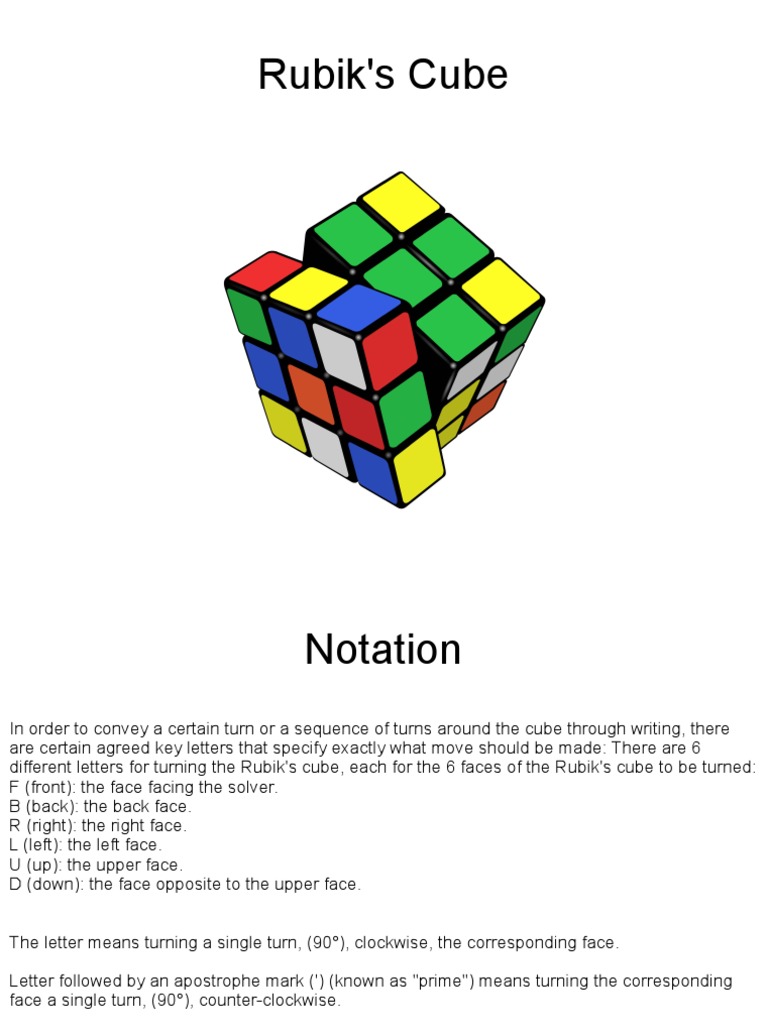 Rubiks Cube | PDF