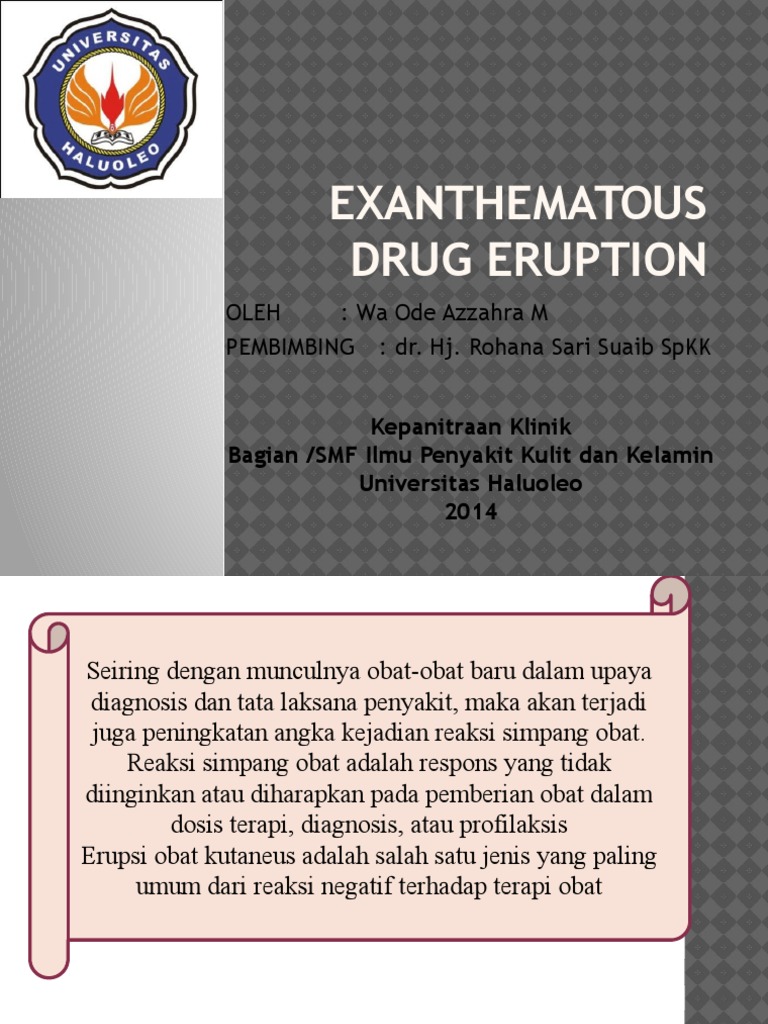 Exanthematous Drug Eruption | PDF | Sains & Matematika