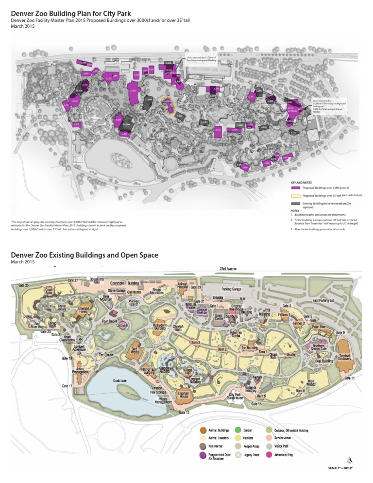 Denver Zoo New Buildings Map