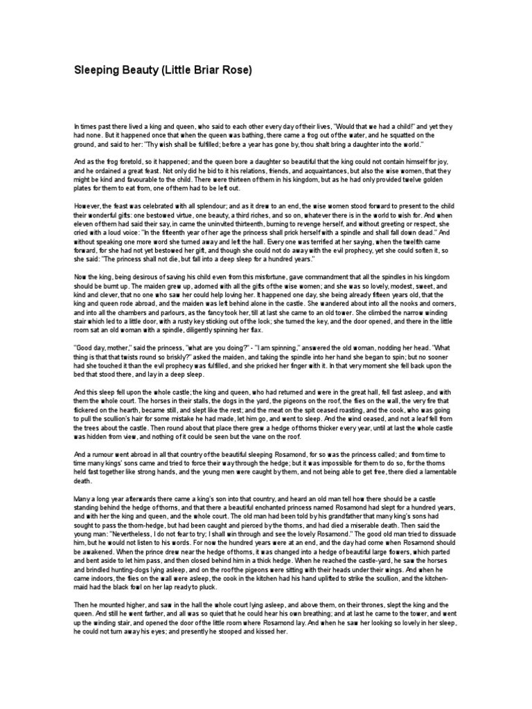 Sleeping Beauty | PDF | Sleeping Beauty