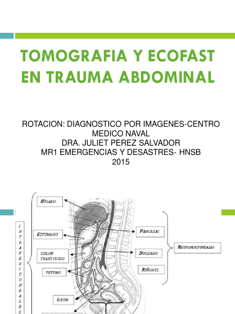Tomografia y Ecofast | PDF | Bazo | Páncreas