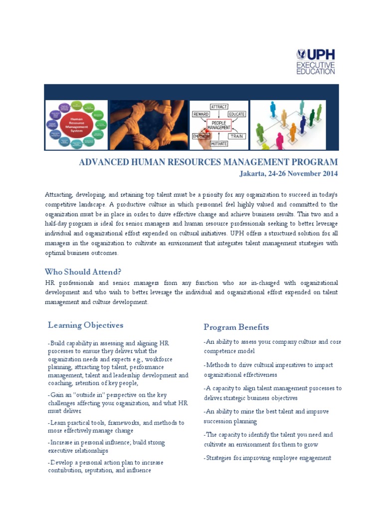 ADVANCED HUMAN RESOURCES MANAGEMENT PROGRAM.pdf | Human Resource ...