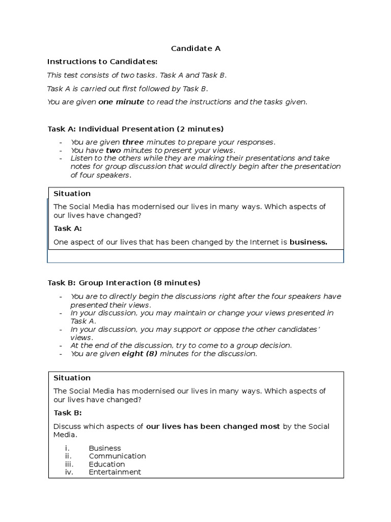 MUET Group Discussion | PDF | Social Media | Popular Culture & Media ...