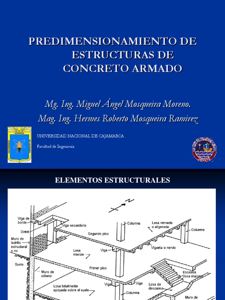 Predimensionamiento de Estructuras de Concreto Armado | PDF ...