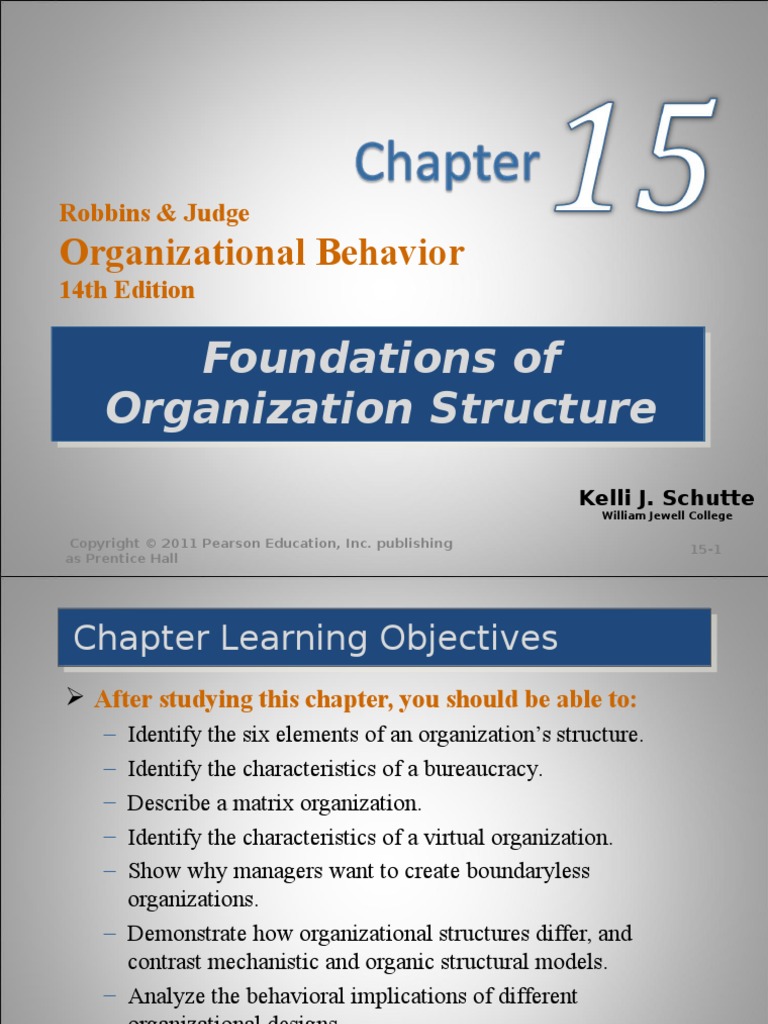 Robbins Ob14 PPT 15 | PDF | Organizational Structure | Division Of Labour