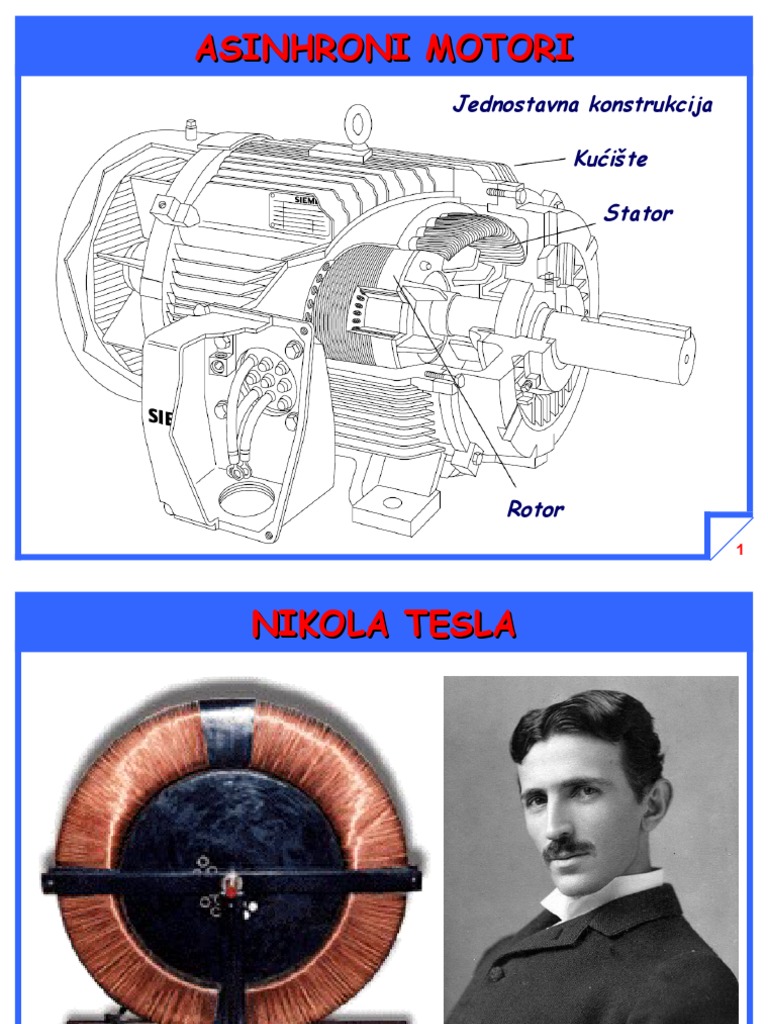 6a Asinhrone Masine Konstrukcija Princip Rada | PDF