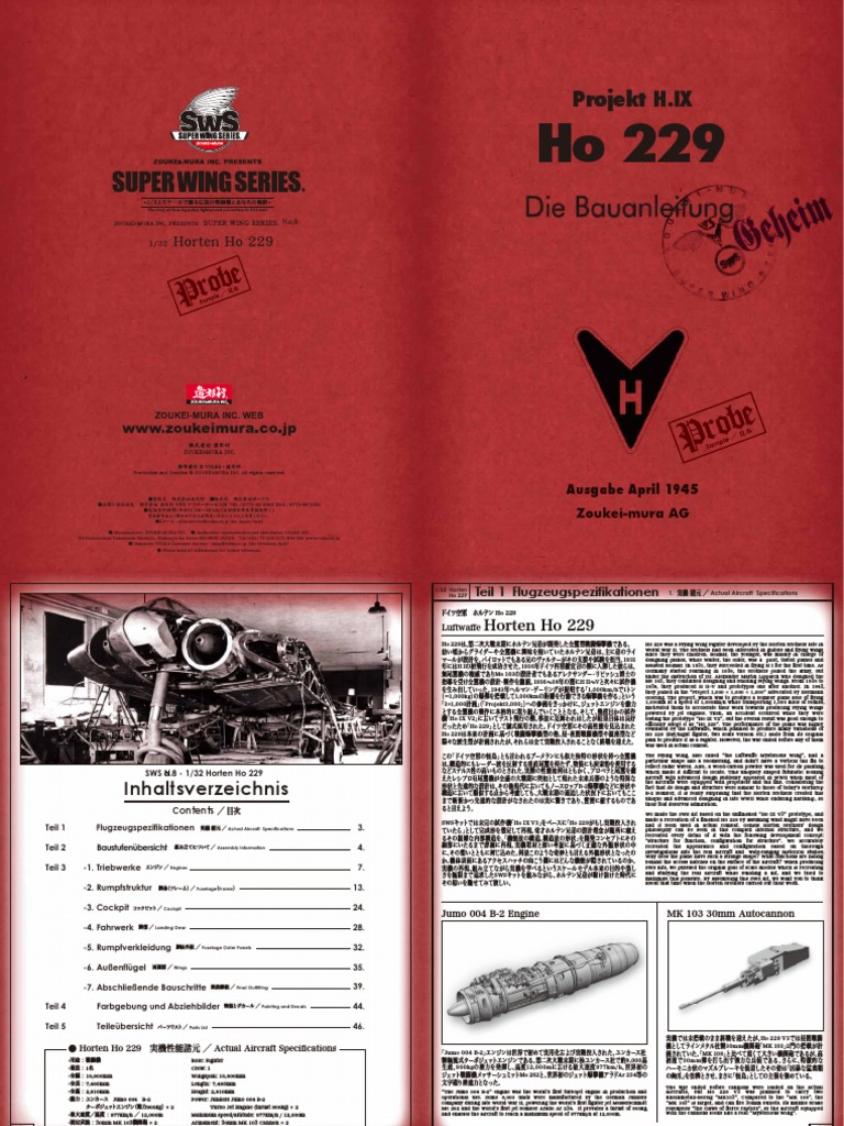Manual Ho229 | PDF