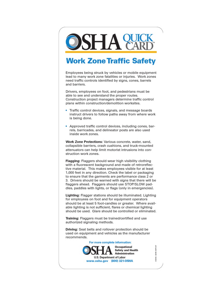 Work Zone Safety | PDF | Transport | Science