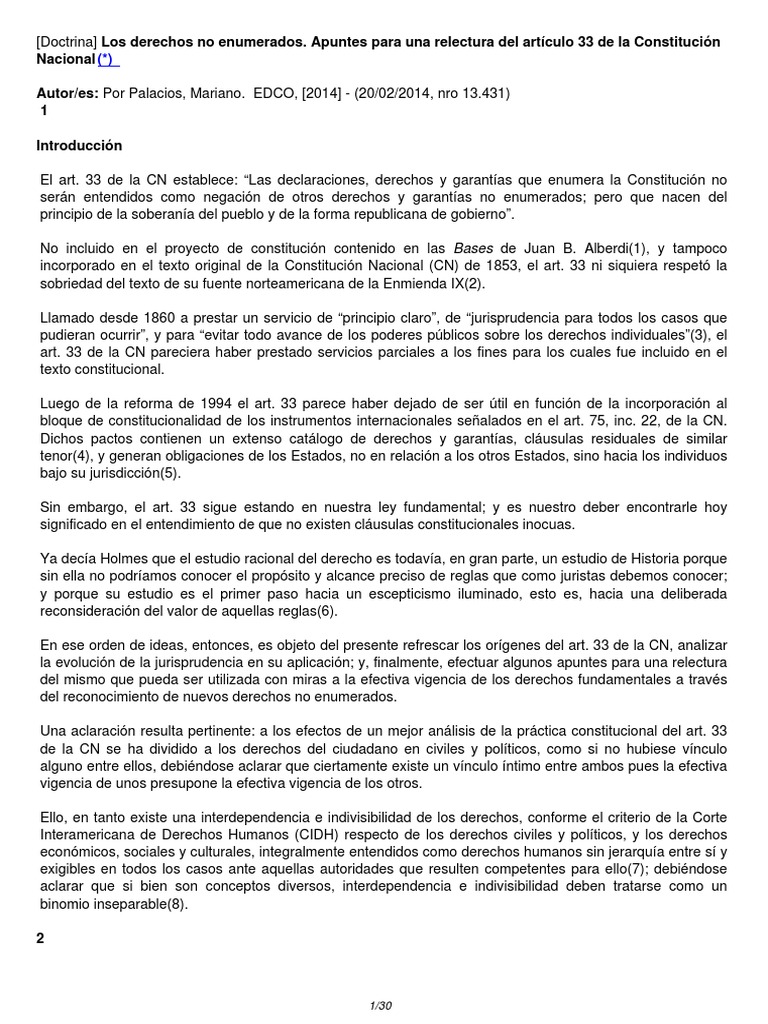 Relectura del Artículo 33 Constitucional | PDF | Democracia ...