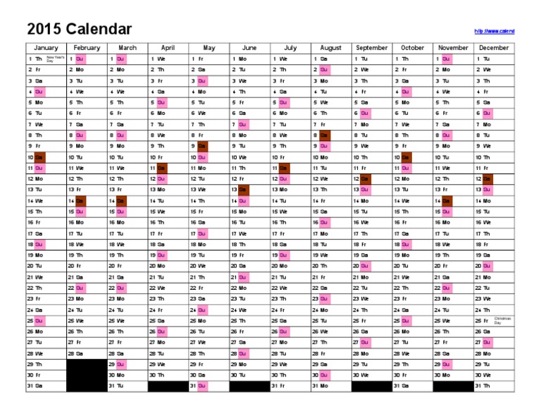 2015 Calendar Landscape in Color | PDF | Religion & Spirituality