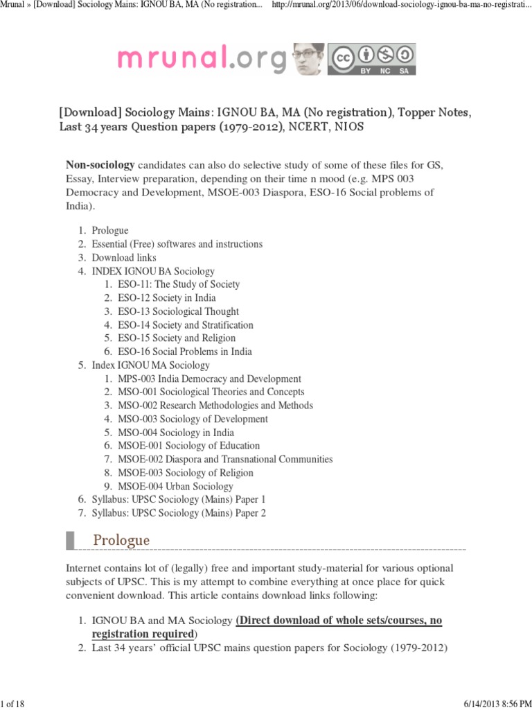 Socio Ignou Index | PDF | Social Science | Social Stratification Socio Ignou Index | PDF | Social Science | Social Stratification