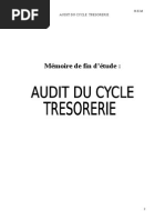 Audit Du Cycle Trésorerie CESAG | PDF | Audit | Contrôle interne