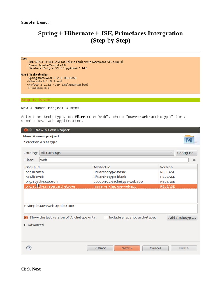 Spring JSF PrimeFaces Integration Guide | PDF | Java Server Faces | Software Engineering