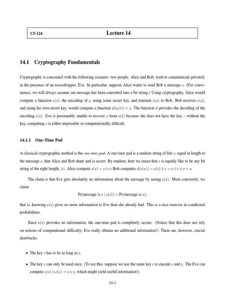 Harvard Algorithms cs124 Notes | PDF | Public Key Cryptography | Prime ...