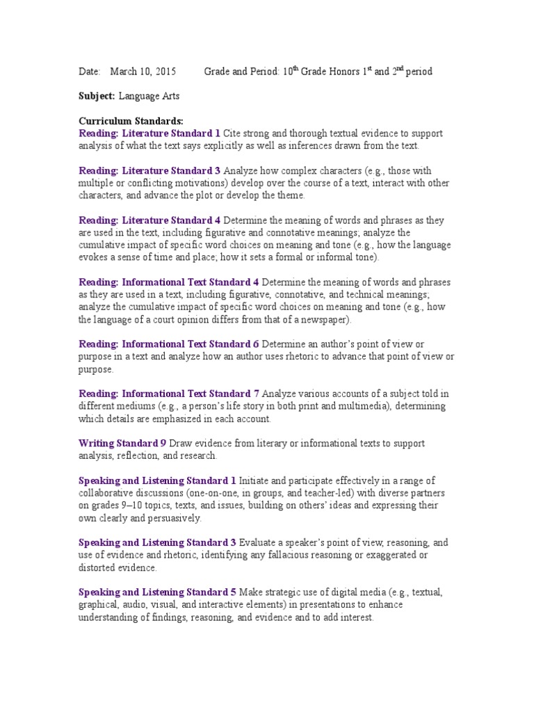 March 10 Lesson Plan - Antigone | PDF | Logos | Rhetoric