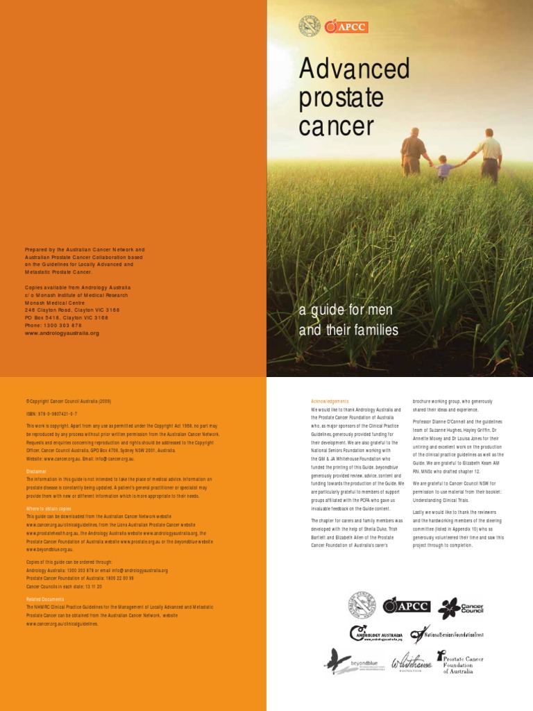 Advanced Prostate Cancer Guide 2009 | PDF | Prostate Cancer | Prostate ...