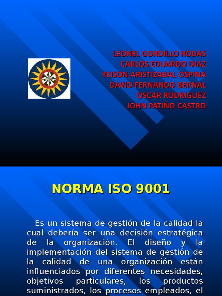 Norma ISO 2001 | PDF | Gestión de la calidad | Calidad (comercial)
