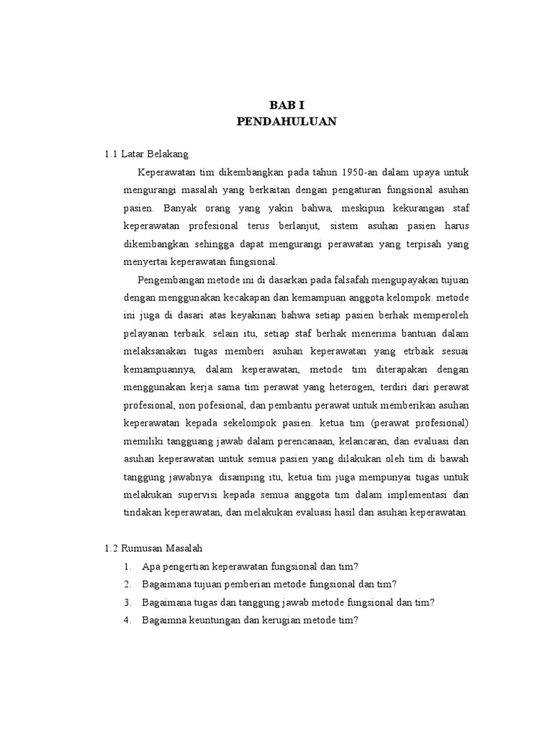 MAKP Model Fungsional Dan Tim | PDF