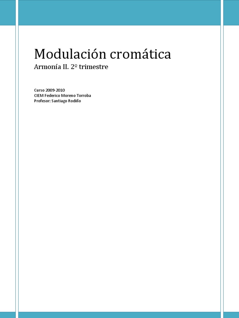 Modulación Cromática en Armonía | PDF