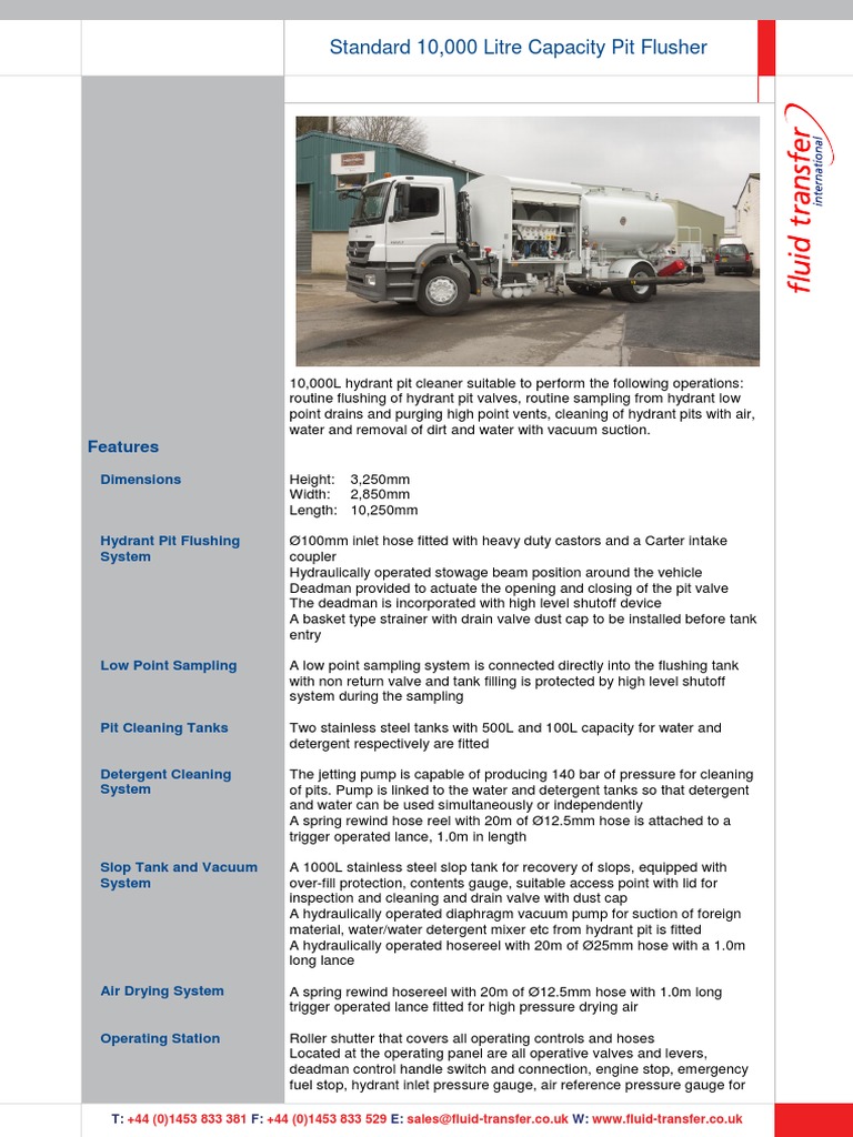 Pit Flusher | PDF | Valve | Vacuum