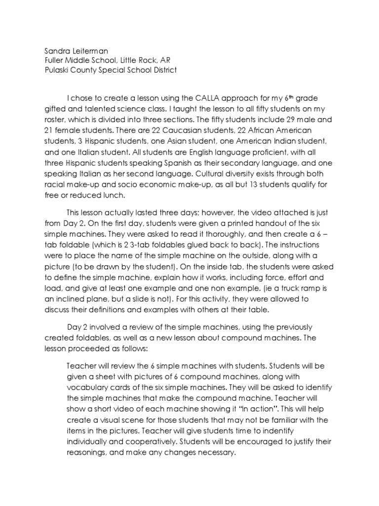 Calla Lesson | PDF | Vocabulary | Learning