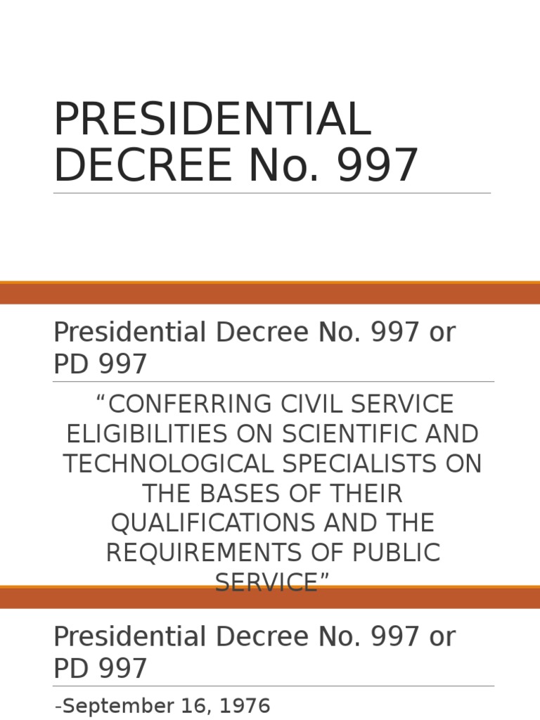 Presidential Decree No 997 | Academic Degree | Engineering