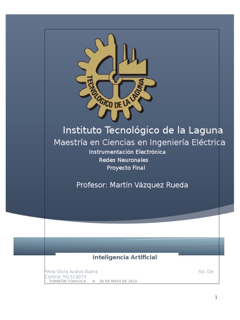 Proyecto Final Redes Neuronales | PDF | Arduino | Neurona