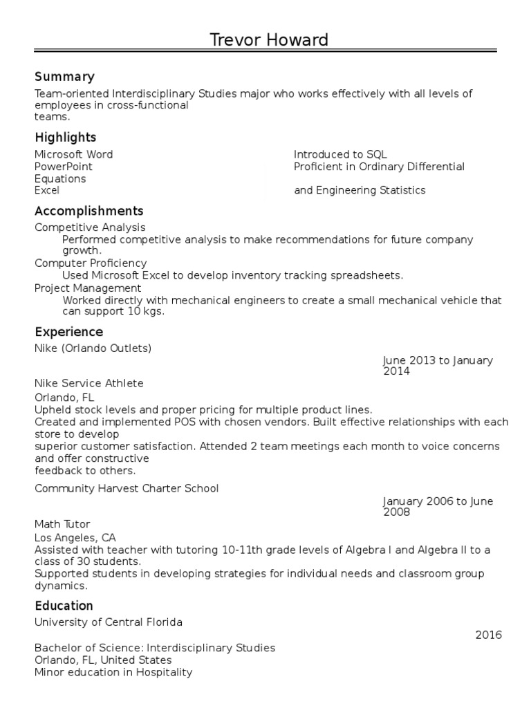 Functional Resume 1 | PDF | Career & Growth