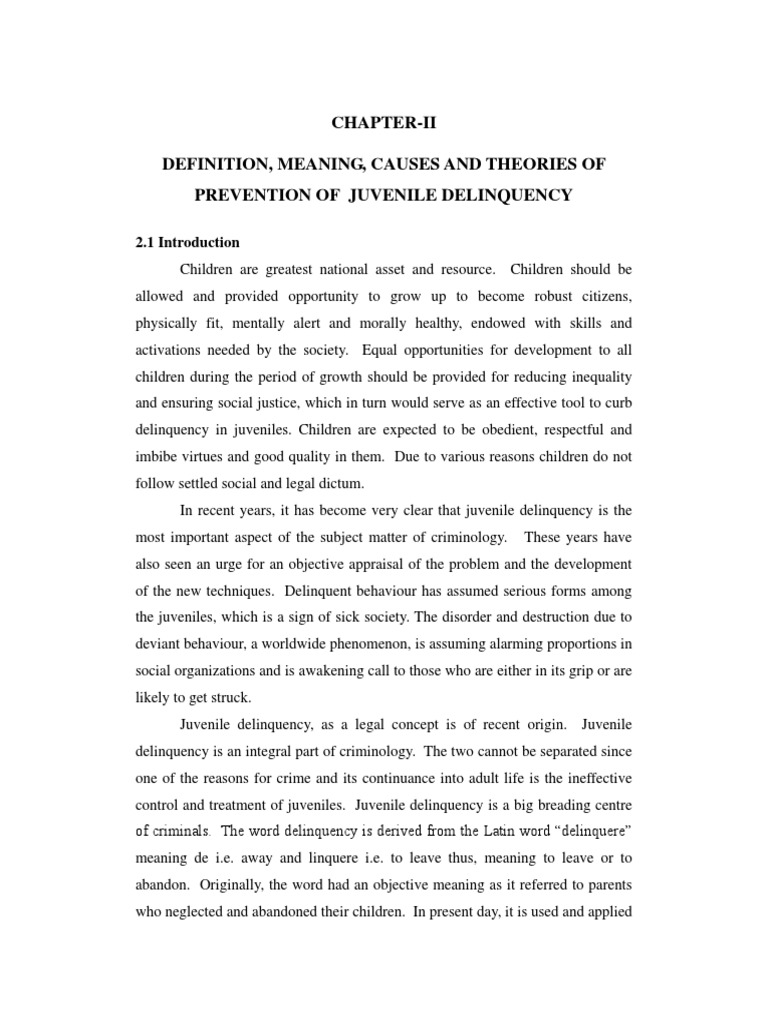 Juvenile Delinquency Insights | PDF | Juvenile Delinquency | Deviance ...