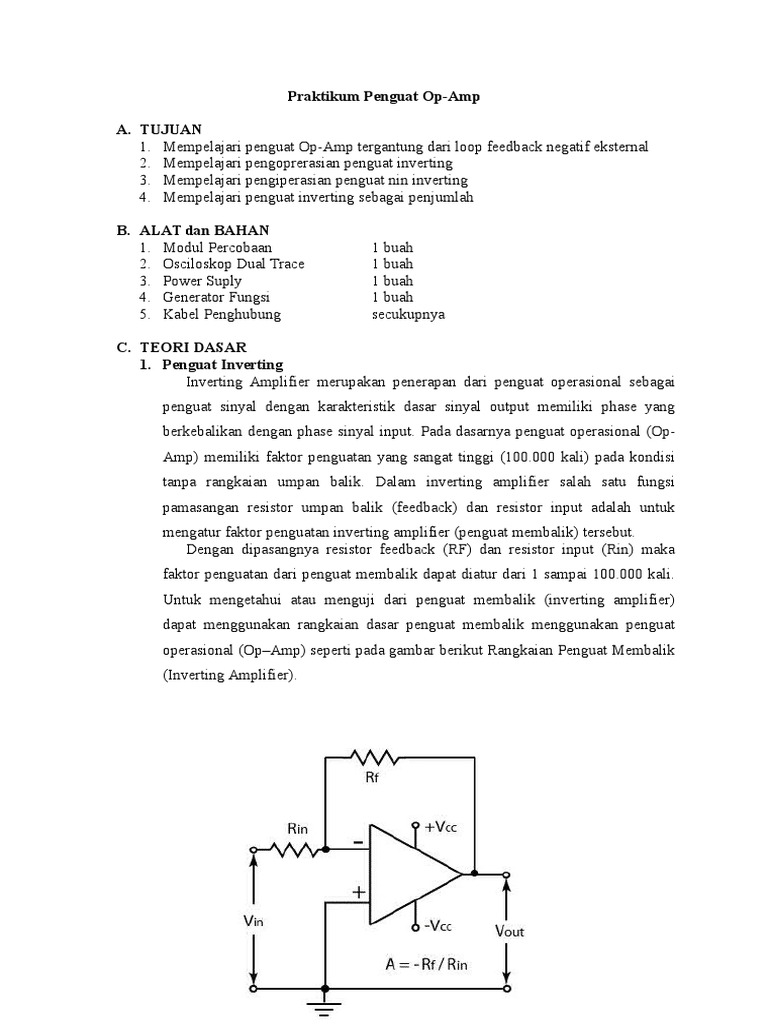 Penguat Op Amp | PDF