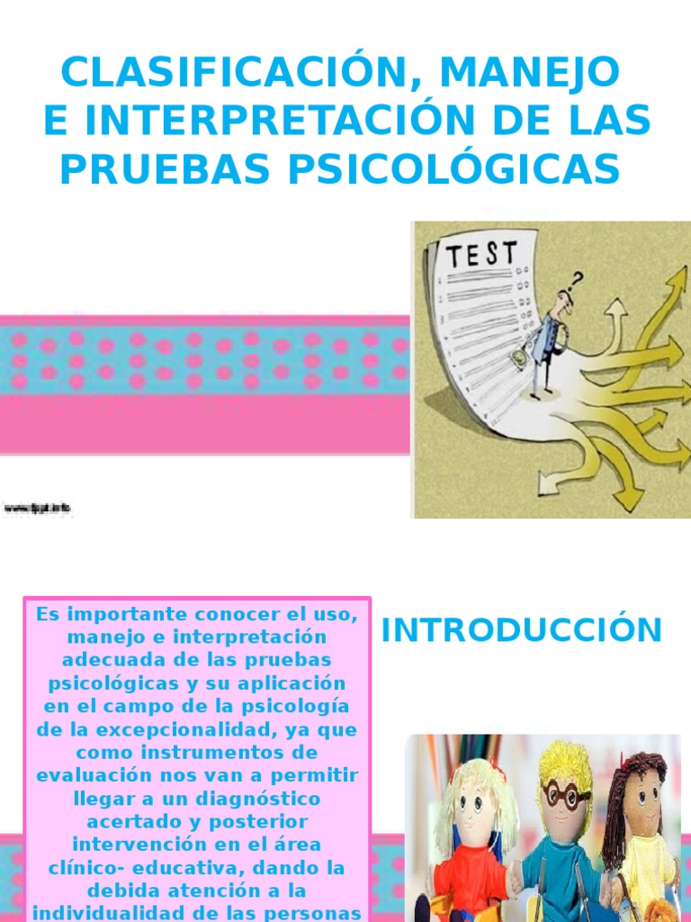 Clasificacion de Las Pruebas Ps | PDF | Cociente de inteligencia | Discapacidad intelectual