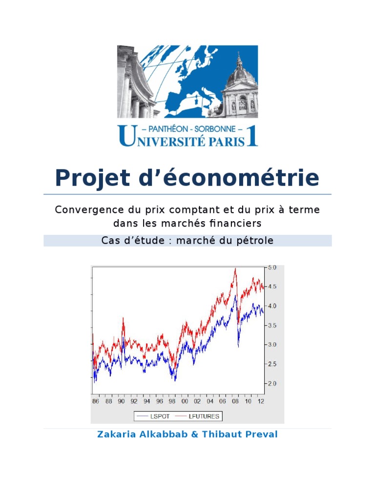 Projet D'économétrie - Rjapport | PDF | Processus stationnaire | Loi de ...
