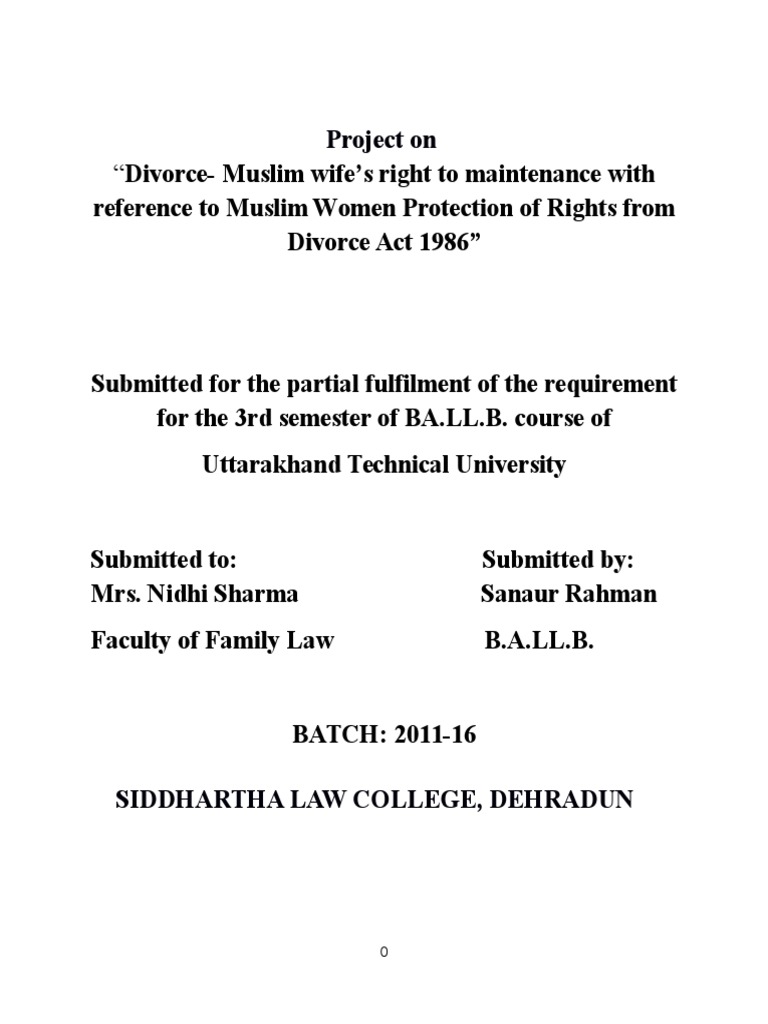 Maintenance | PDF | Wife | Marriage