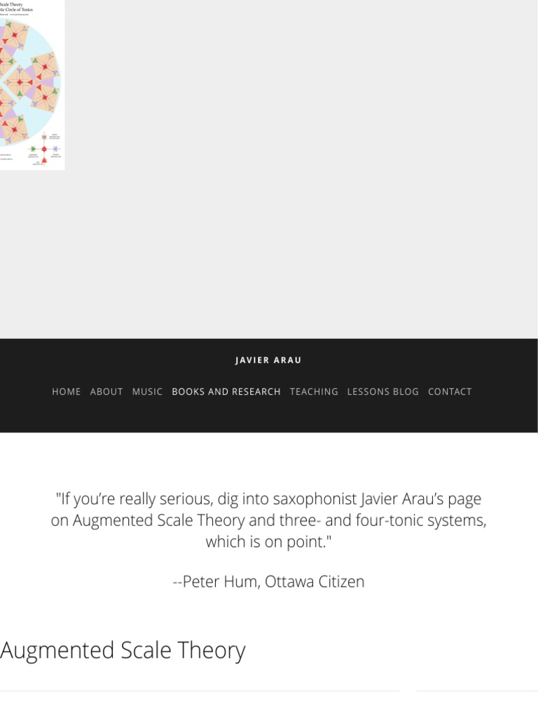 Augmented Scale Theory - Javier Arau | PDF | Harmony | Chord (Music)