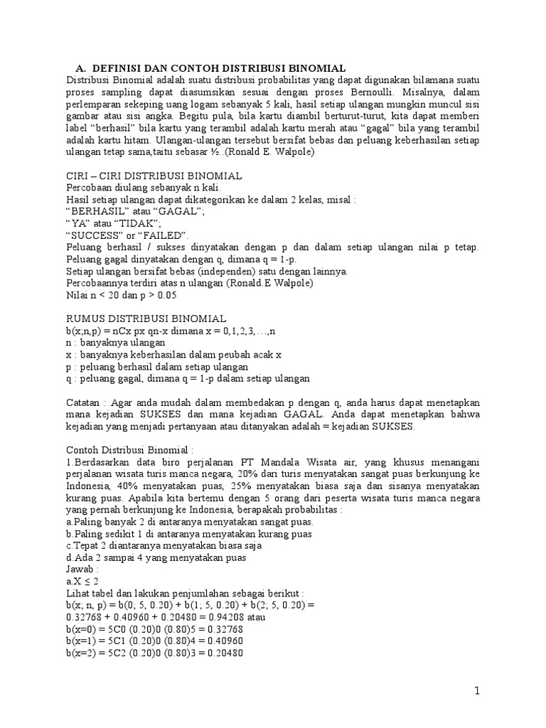 Distribusi Binomial | PDF