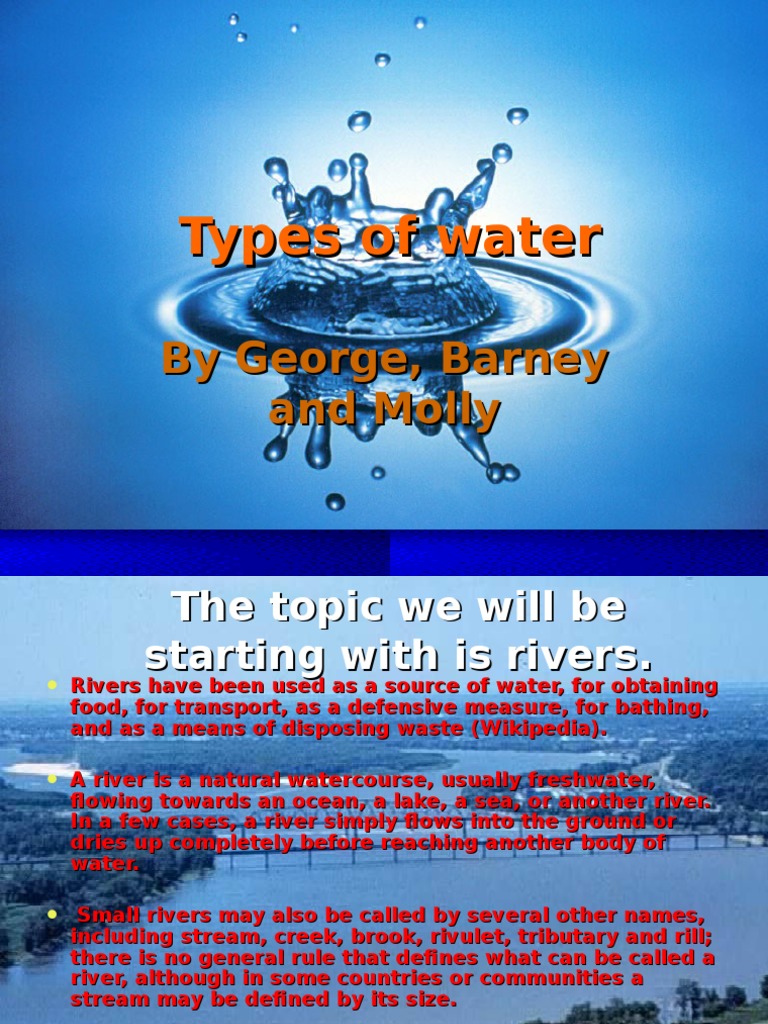 Types of Water | PDF | River | Ice