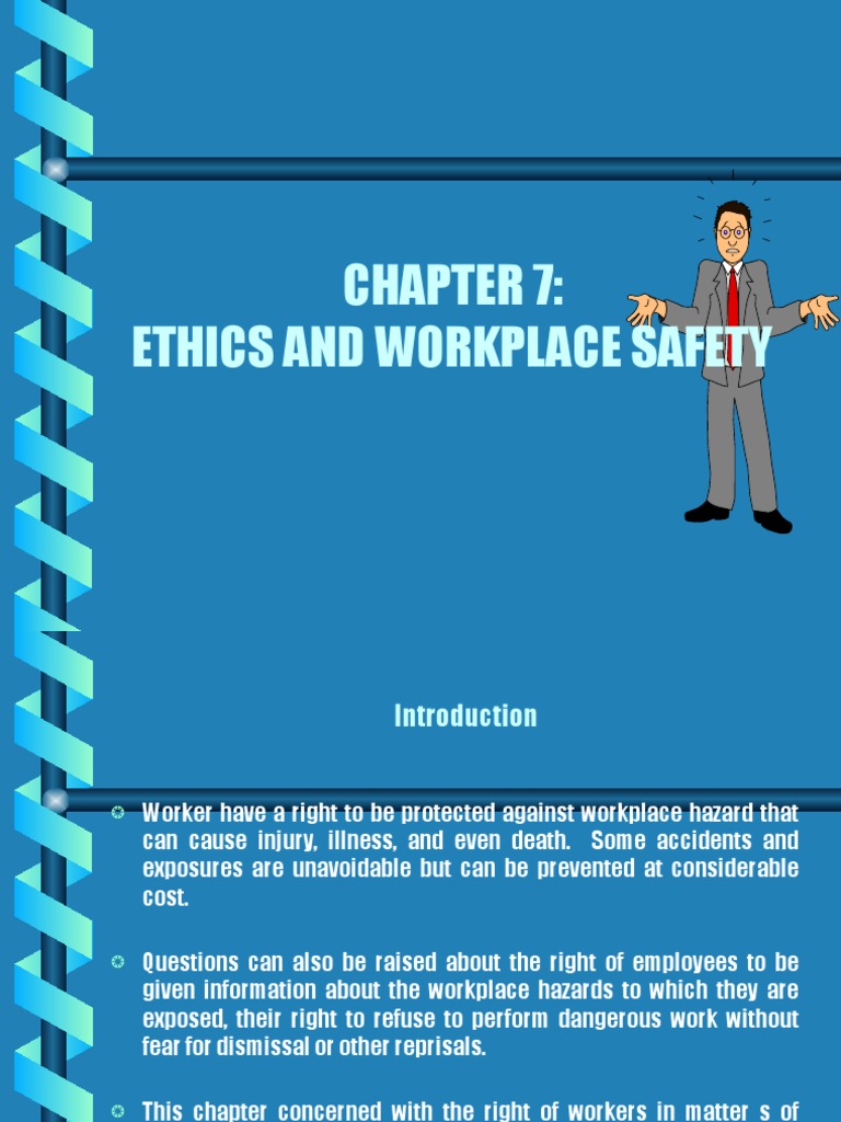 Ethics Workplace Safety | PDF | Occupational Safety And Health | Safety