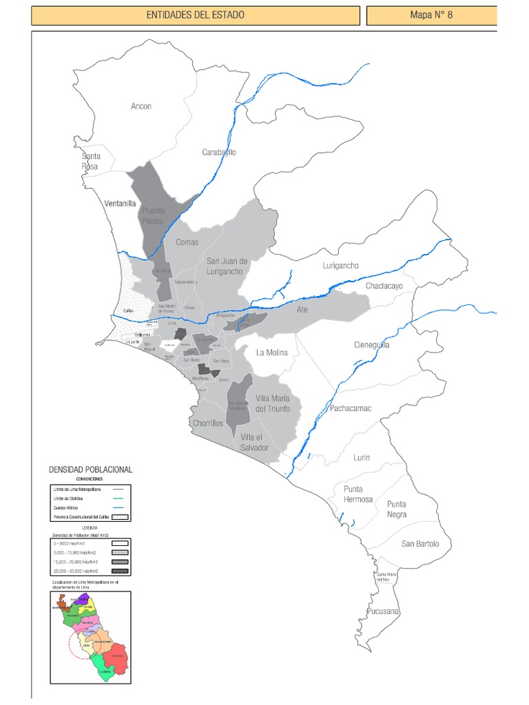 Mapa de Densidad Poblacional en Lima | PDF