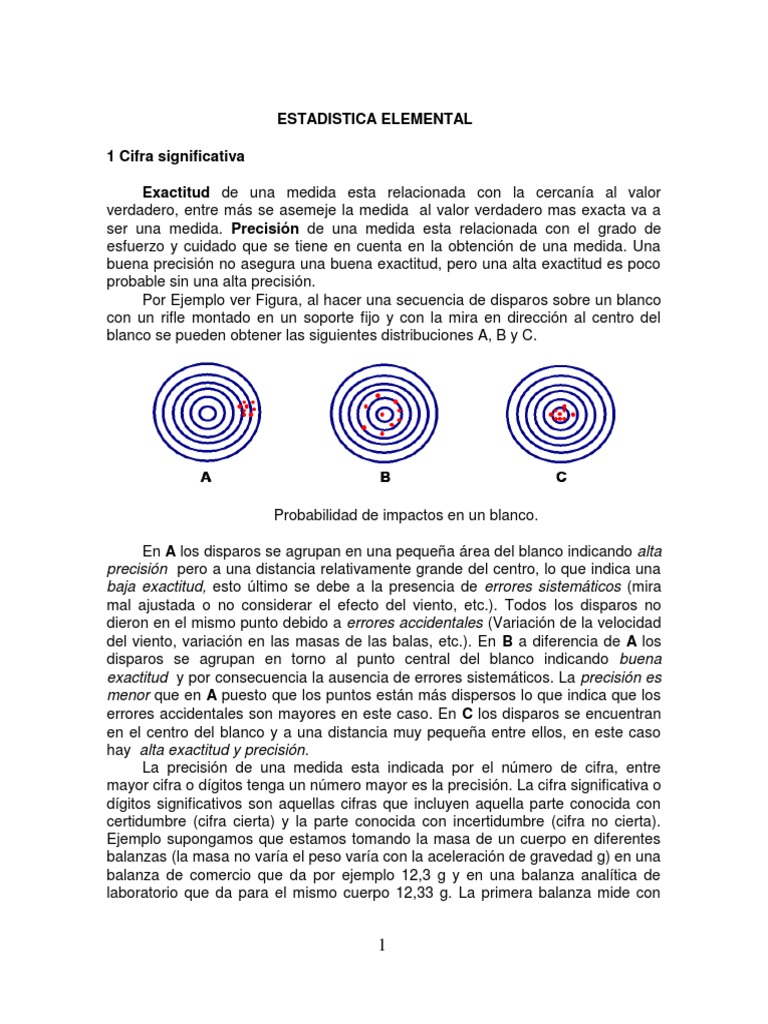 Estadistica Elemental | PDF | Gases | Balanza