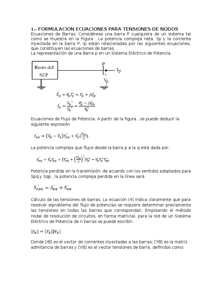 Ecuaciones en Lineas de Transmisión Eléctrica | PDF | Ecuaciones ...