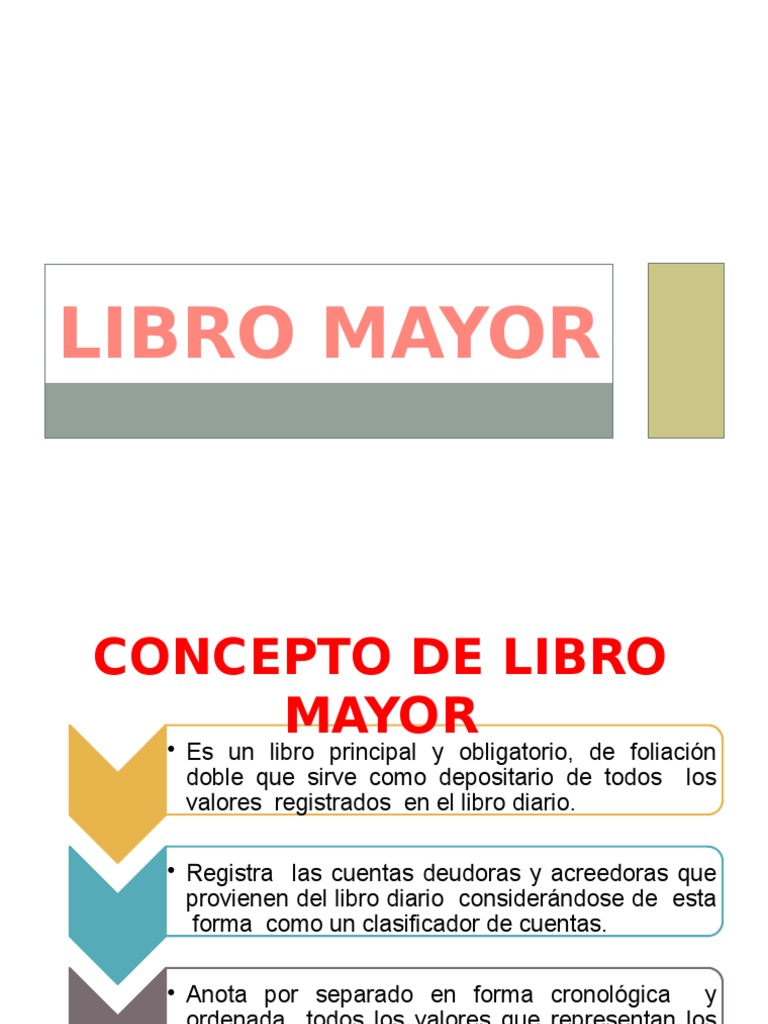Concepto y Función del Libro Mayor | PDF | Contabilidad | Business