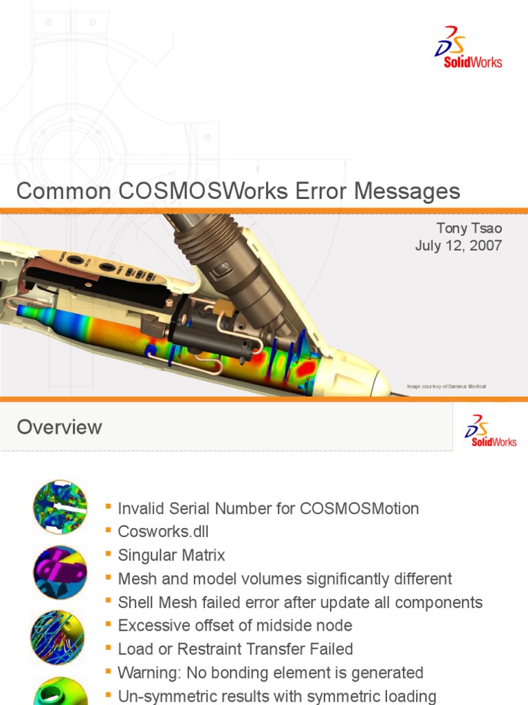Common COSMOSWorks Error Messages | PDF | Installation (Computer ...