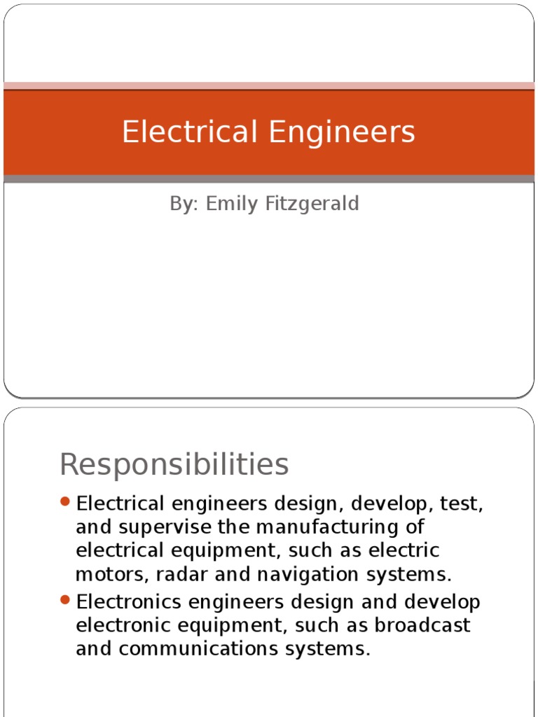 Electrical Engineering Career Overview | PDF | Computers