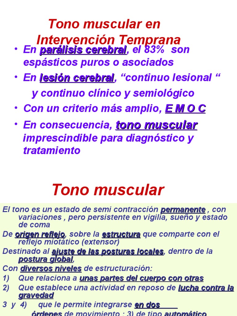 Tono Muscular | PDF | Músculo | Neurología
